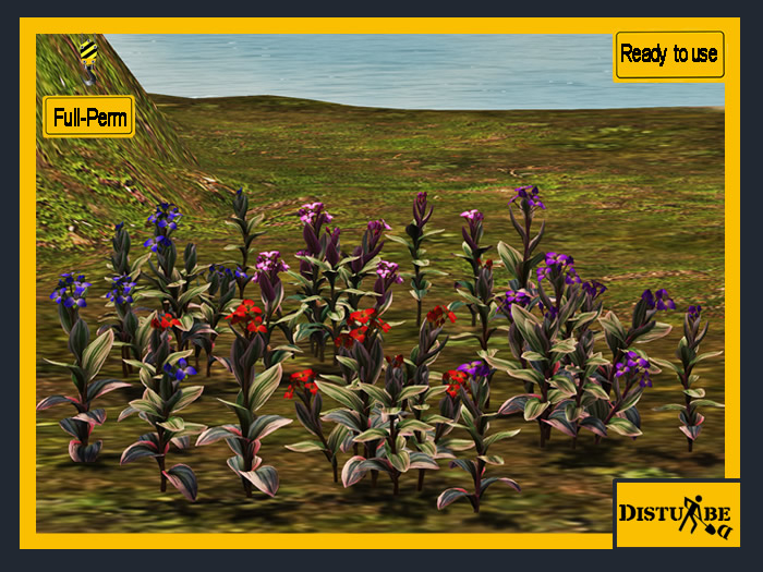 Second Life Marketplace - ::DisturbeD:: Spring Flowers - Dayflower Pack FULL PERM MESH
